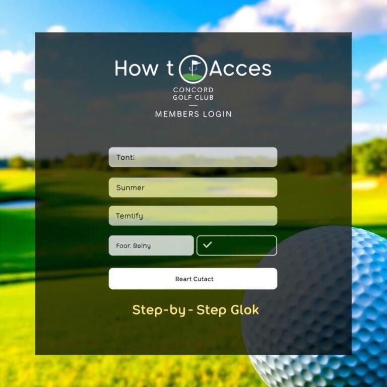 How to Access the Concord Golf Club Members Login Portal: A Step-by ...